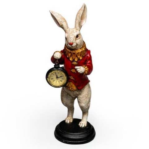 White Rabbit Standing Clock Figure - More Production Ltd